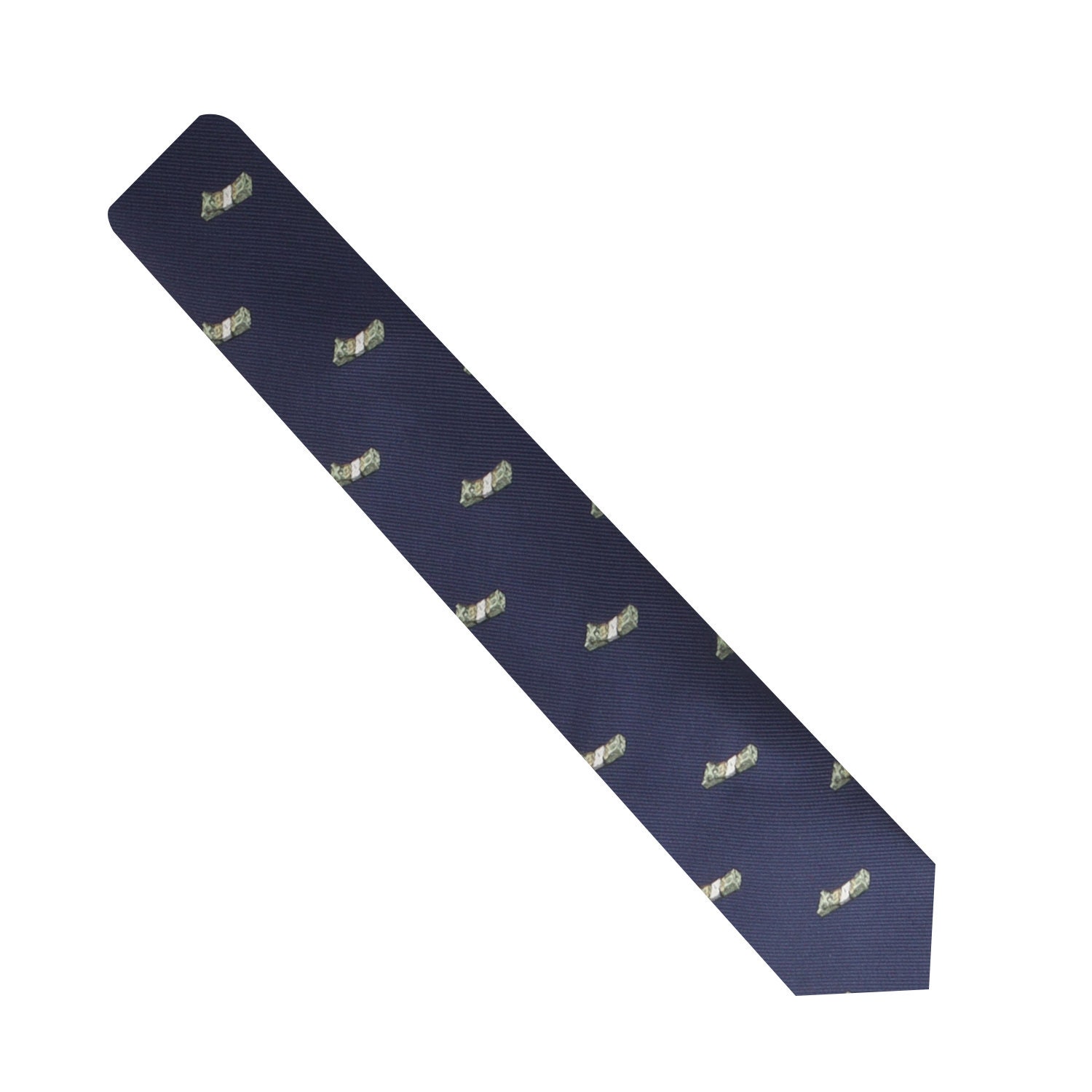 Cash Money Wall Street Banker Skinny Tie Mens Necktie Wolf of Wall St ...