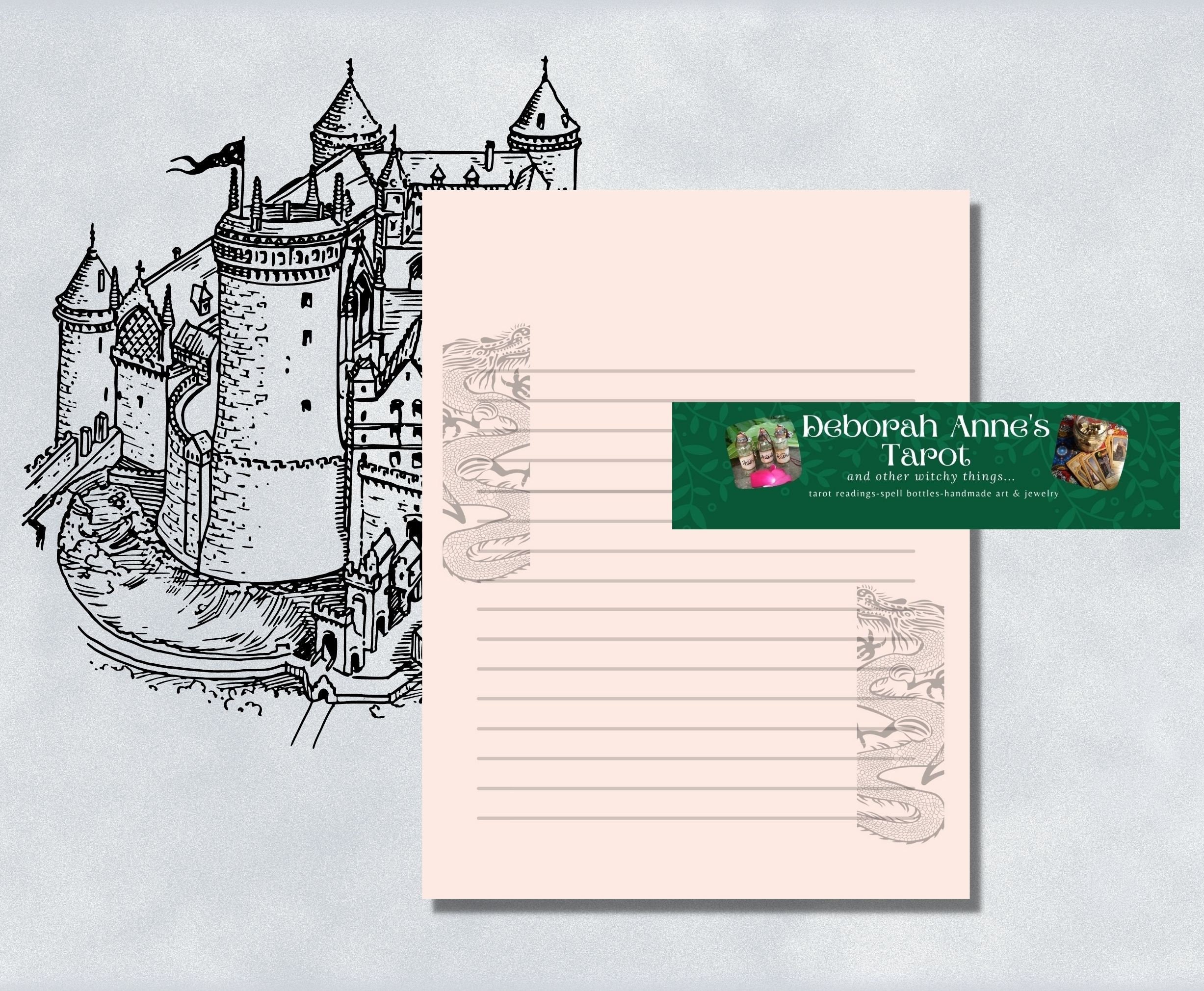 Dragon Stationary Digital Printable Download ONLY PDF File US ...