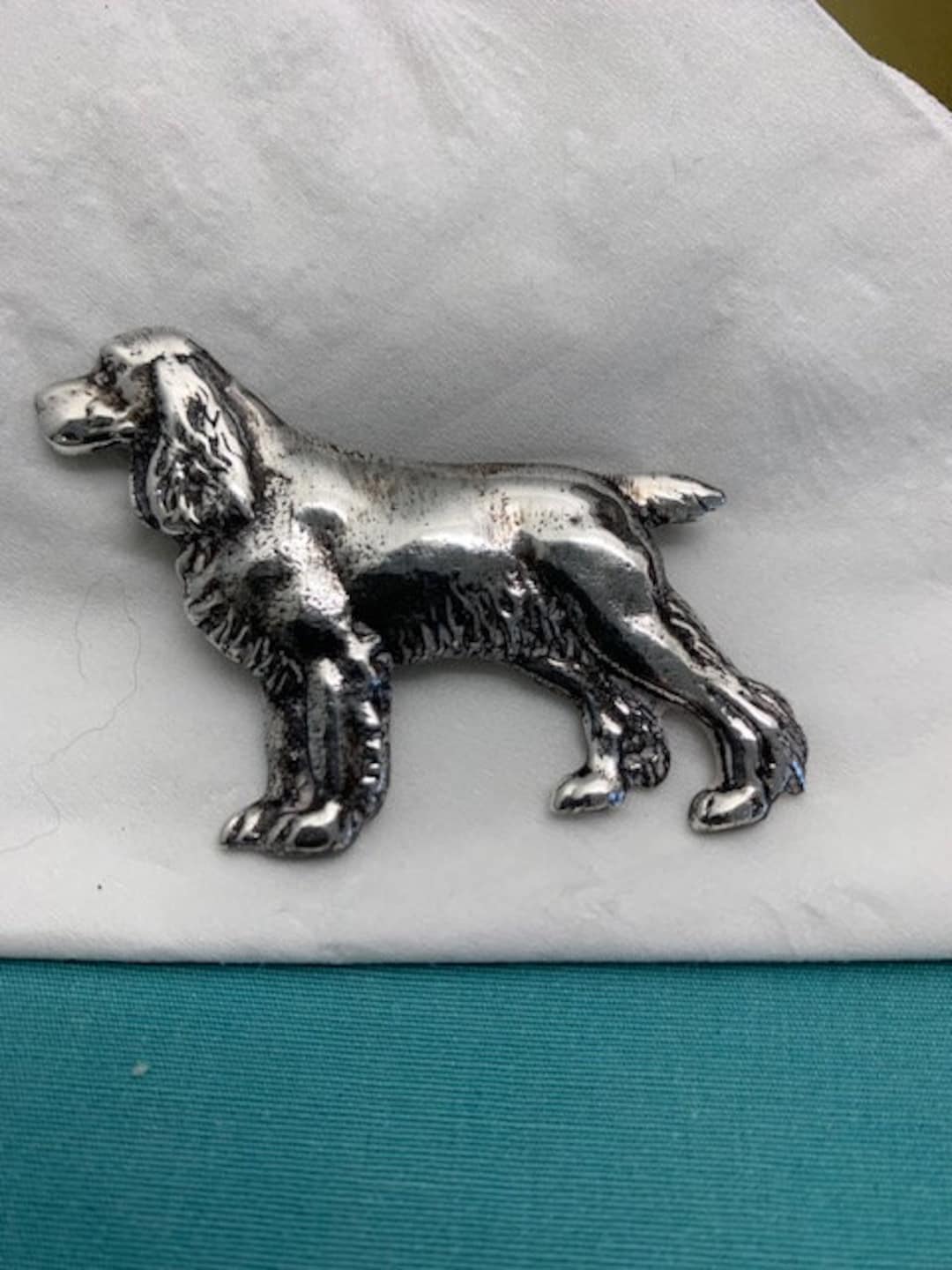 Sterling Silver Cocker Spaniel Pin - Etsy