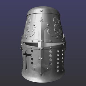 Medieval Helm Stl File - Etsy