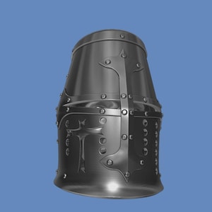Medieval Helm Stl File - Etsy