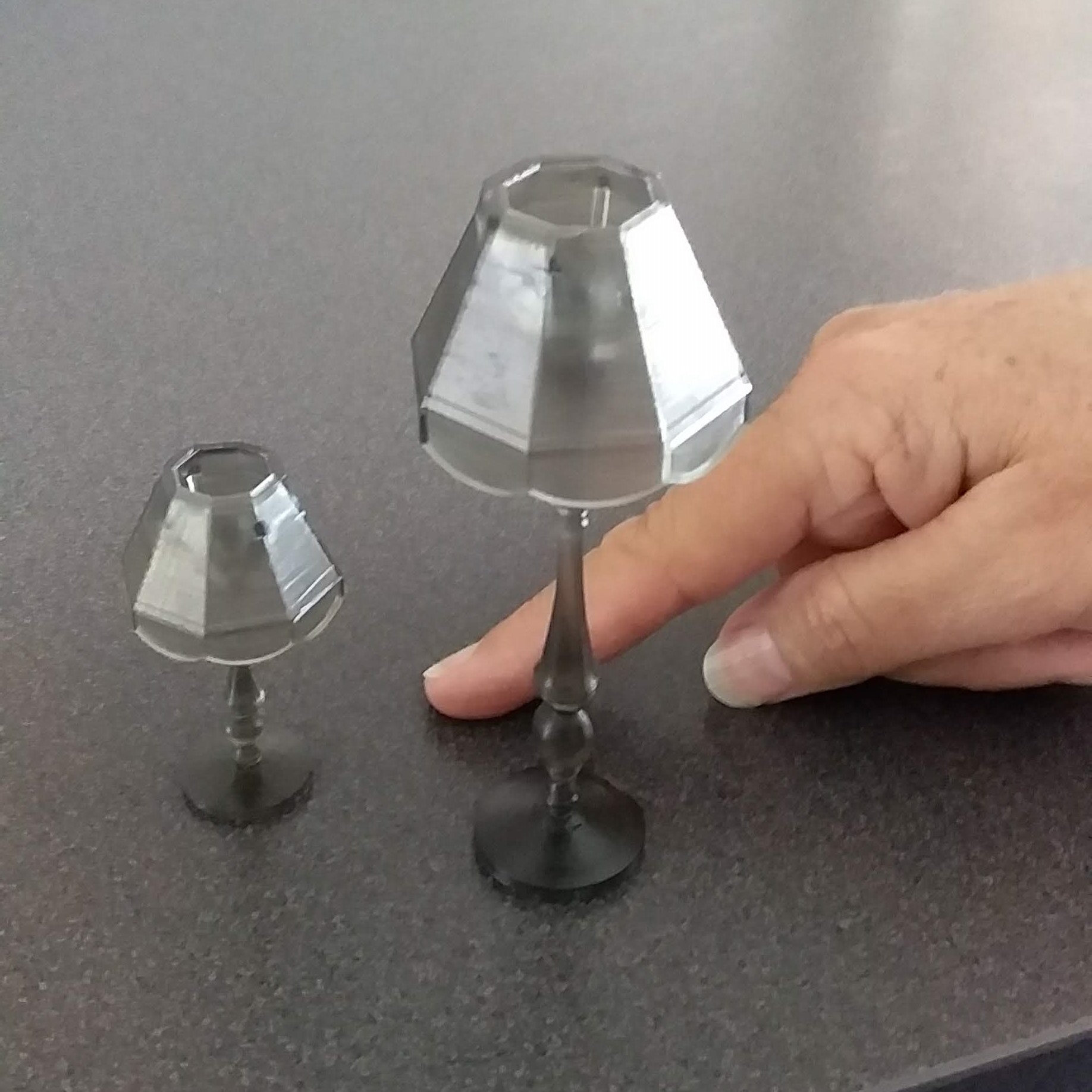 Set of 2 Lamps With Shades. Dollhouse 1:12 Scale Miniature Model . STL ...