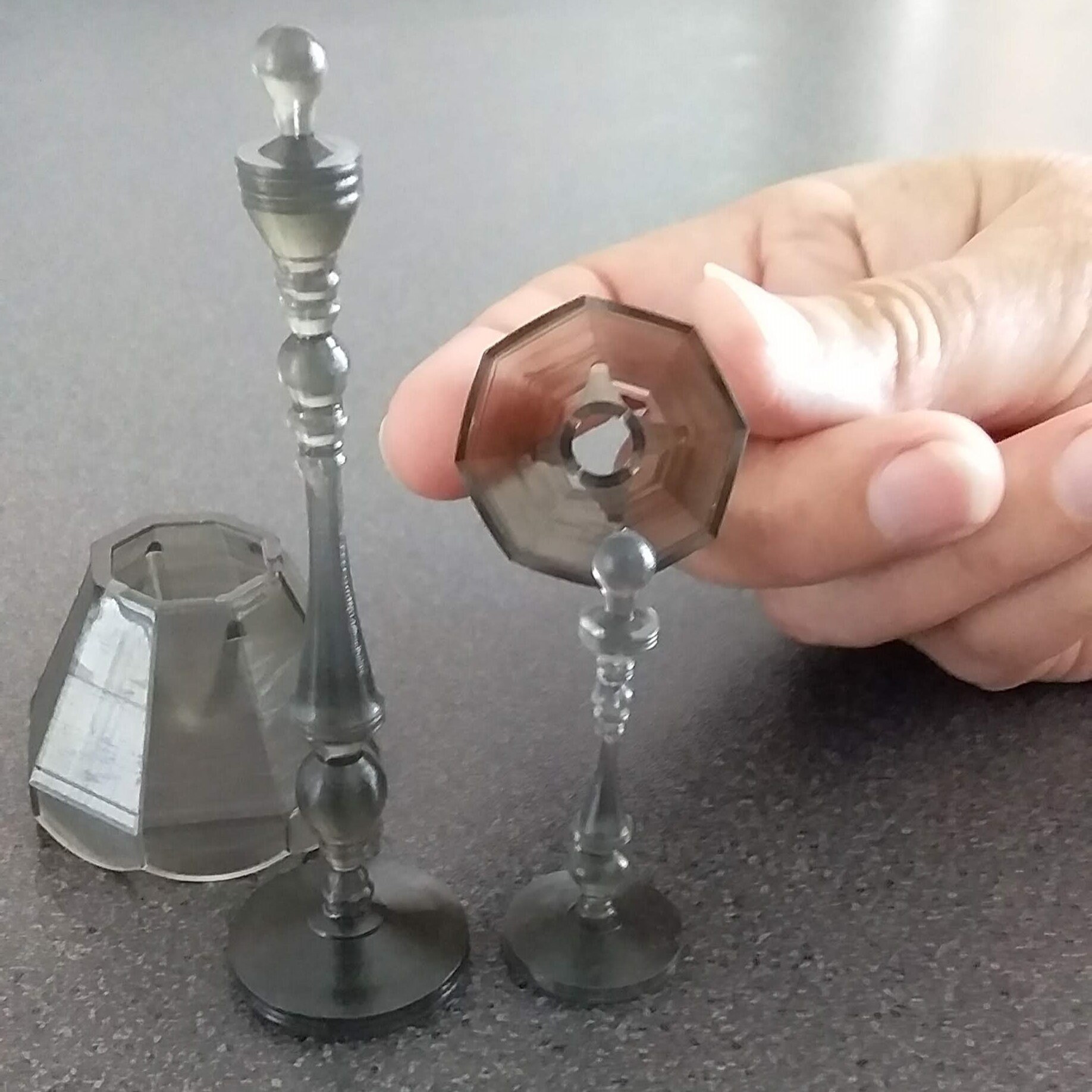 Set of 2 Lamps With Shades. Dollhouse 1:12 Scale Miniature Model . STL ...