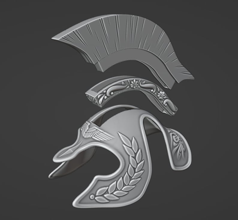 Spartan Dog Helmet STL File Dog Armor 3D Print Pet Cosplay Costume ...