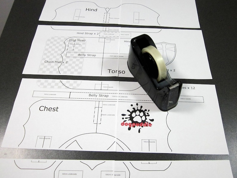 Dog Armor Costume Pattern: Cosplay Prop Template for EVA Foam (digital ...