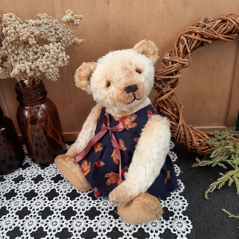 Yellow Teddy Bear - Etsy