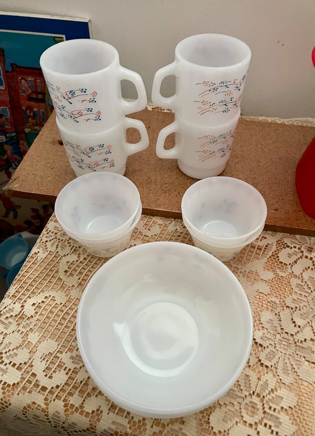 Termocrisa Stacking Mugs, Breakfast Bowls & Custard Cups, 10-piece Set ...