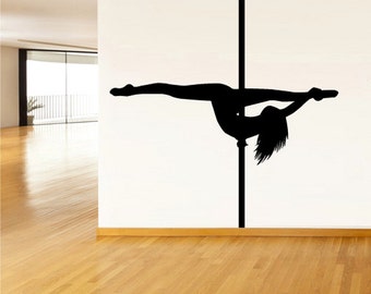 Pole dancer decal | Etsy