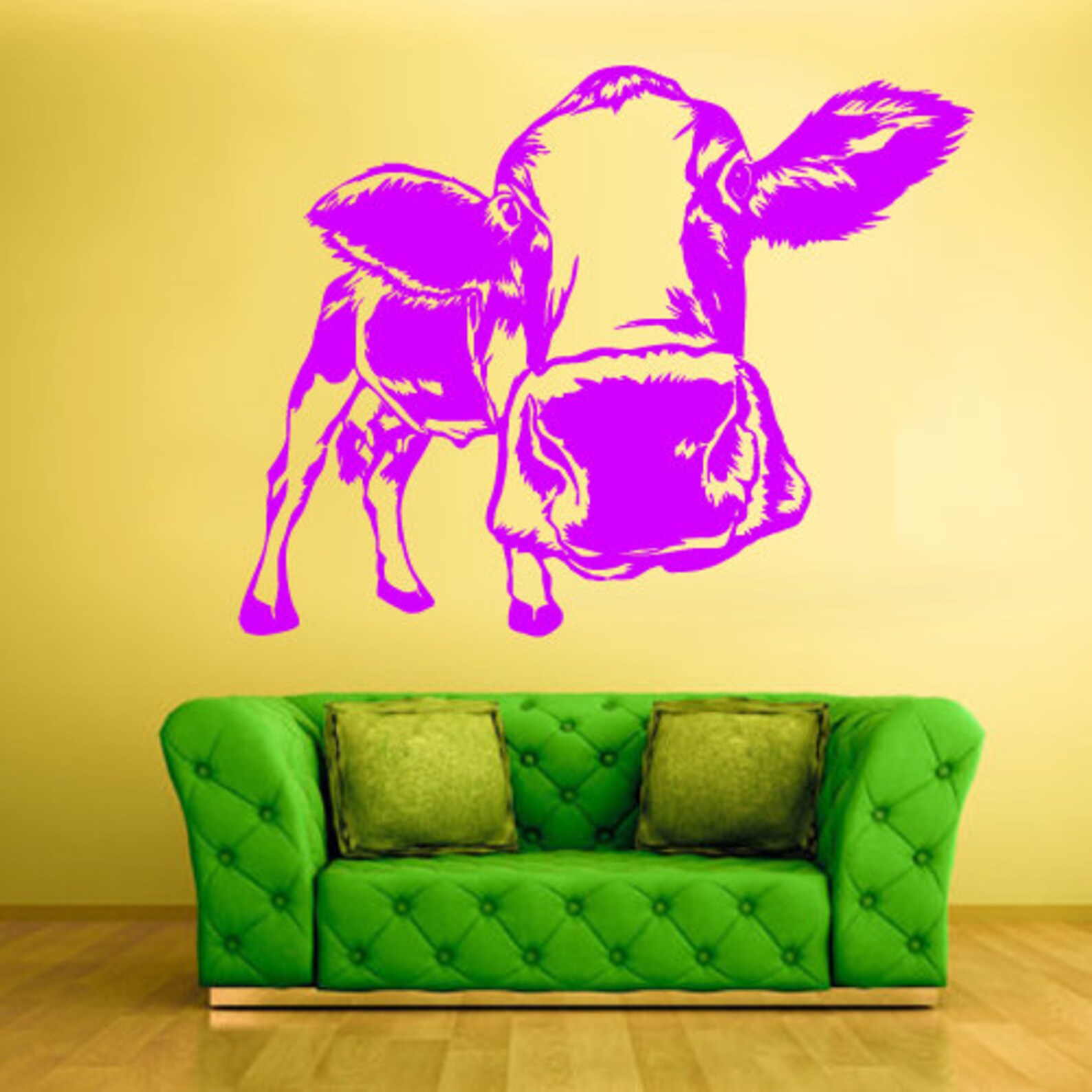 Cow Wall Decal Cow Sticker Heifer Farm Z576 - Etsy