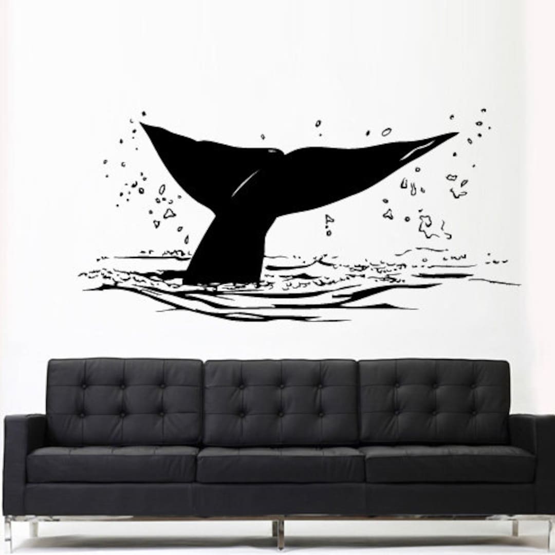 Whale Tail Wall Decal Orca Rvz3146 - Etsy
