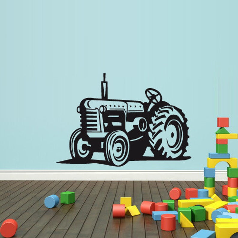 Farm Tractor Wall Decal Decor Z2650 - Etsy
