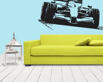 F1 Racing Wall Decal - Etsy