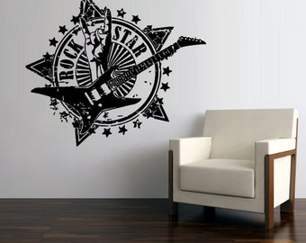 Rock Star Decal | Etsy