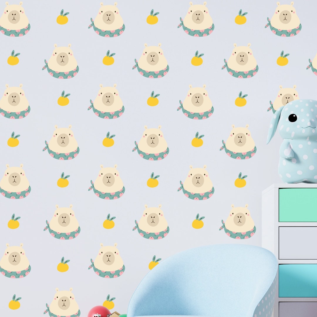 Capybara Wall Decals Stickers Nursery Kids Bedroom Decor Ek37 - Etsy