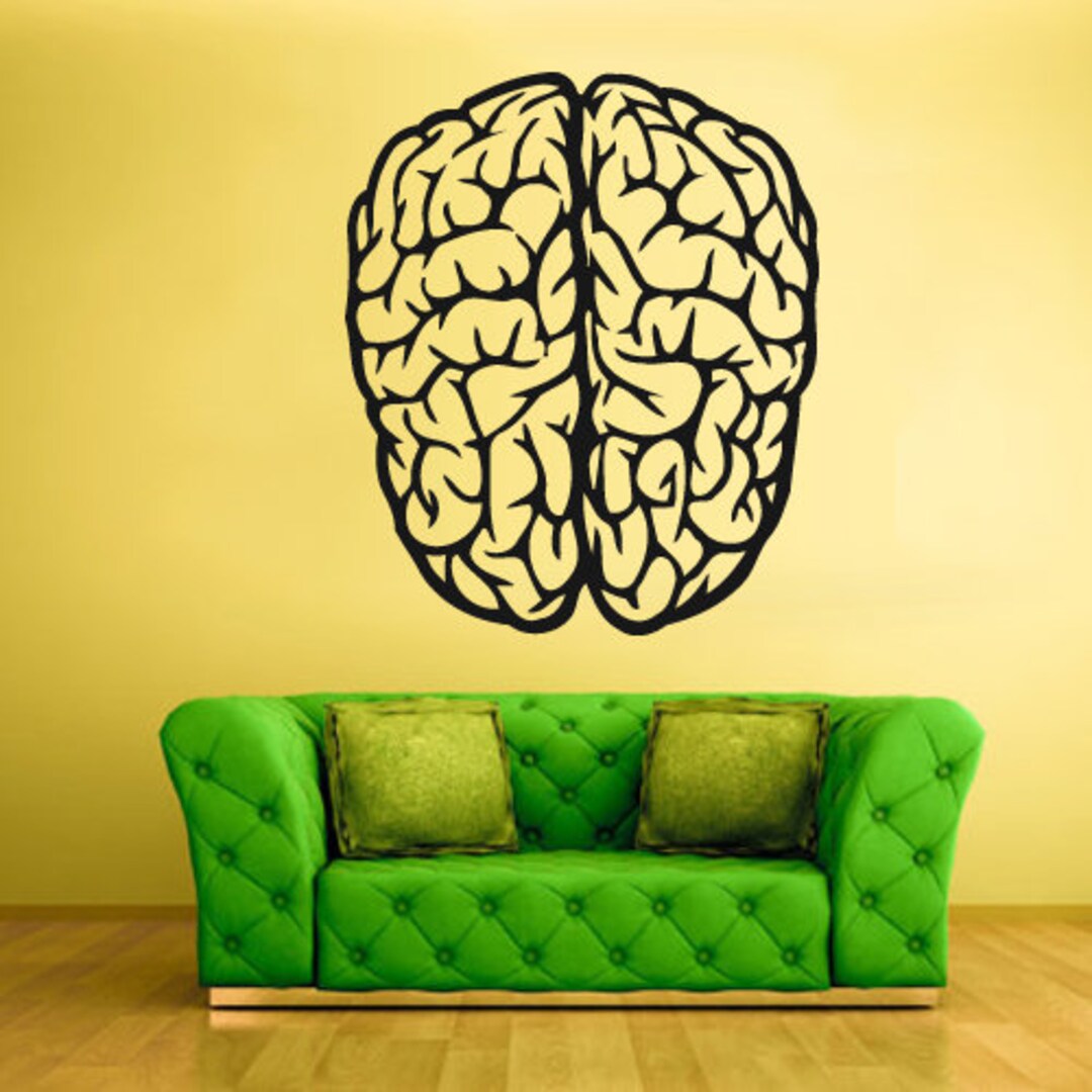 Brain Wall Decal Decor Sticker Science School Rvz1752 - Etsy