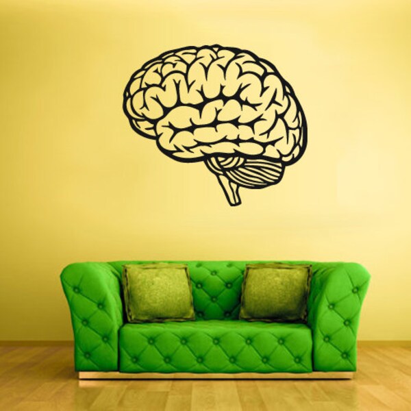 Brain Decal - Etsy