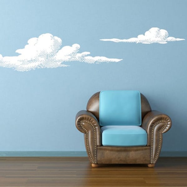Cloud Wall Decals - Etsy