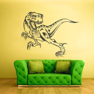 Dinosaur T-rex Wall Decal Rvz2233 - Etsy
