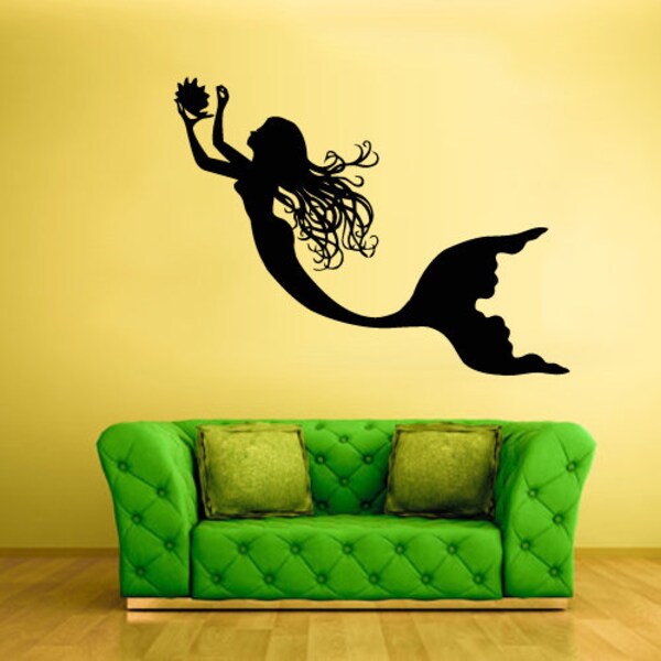 Mermaid Wall Decal - Etsy