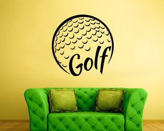 Wall Decal Golf - Etsy