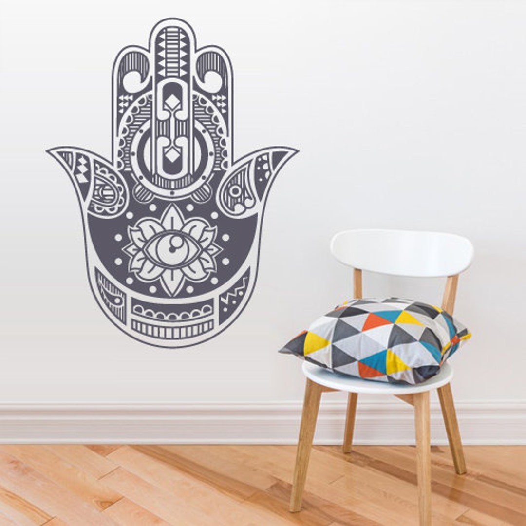 Hamsa Hand Wall Decal Fatima Sticker Yoga Room Decor Z2631 - Etsy
