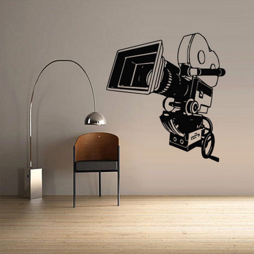 Camera Wall Decal Video Sticker Film Decor Rvz2461 - Etsy