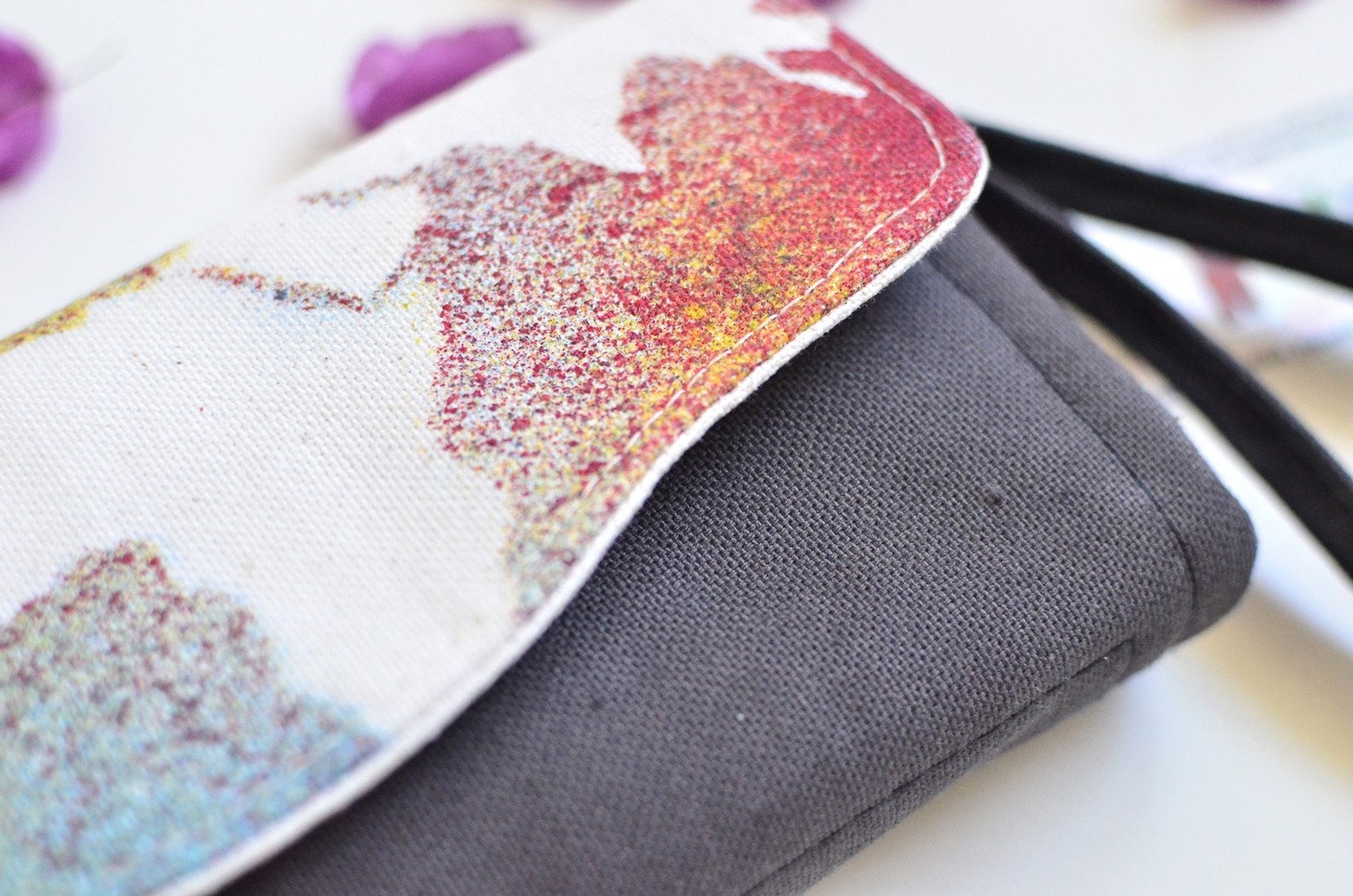 World Map Women's Wallet, Hand Painted Map Wallet, Gift for Travelers ...