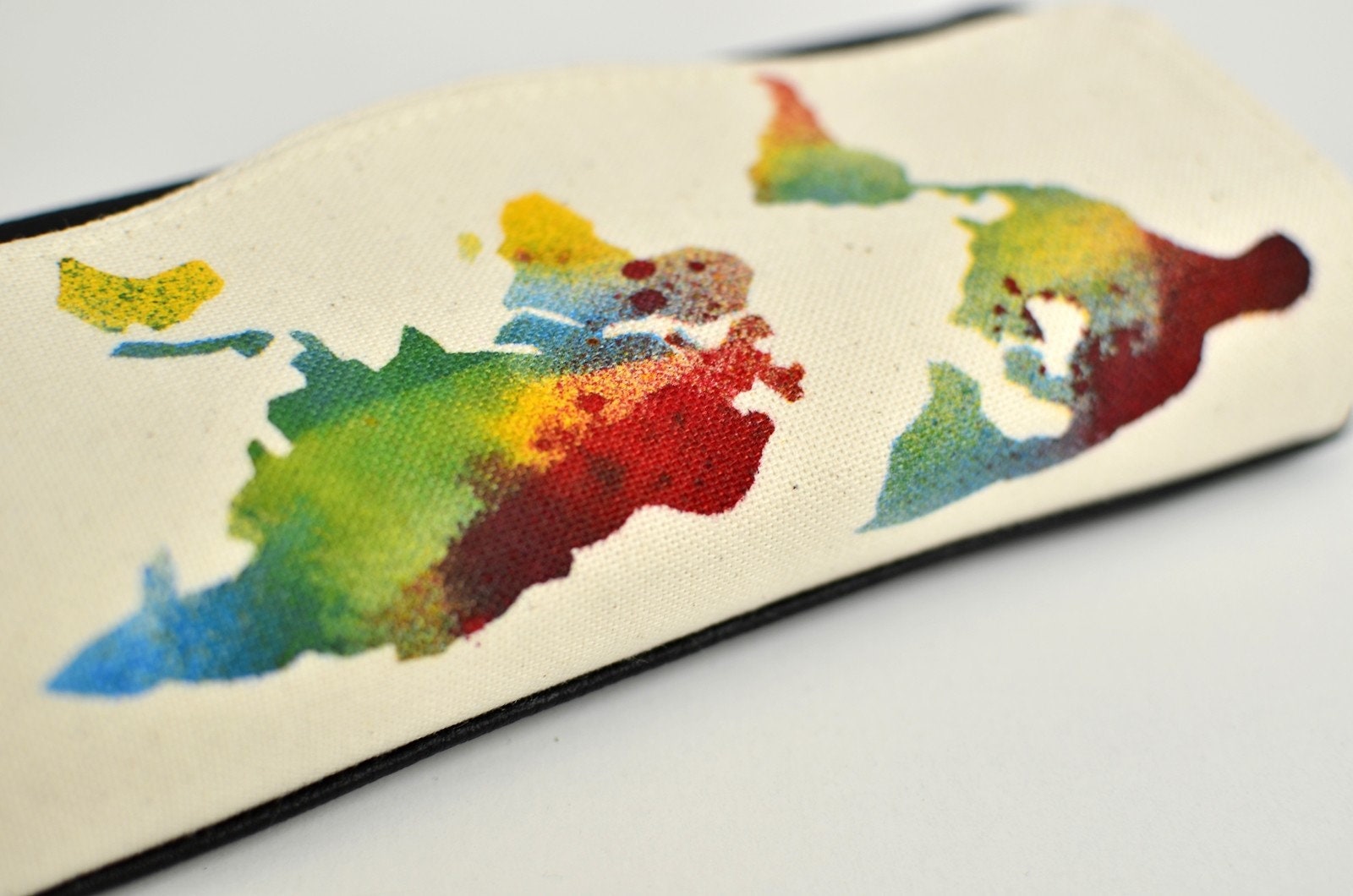 Rainbow World Map Wallet, Colorful Women's Wallet, One of a Kind Wallet ...
