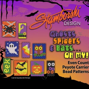 Ghosts, Spiders & Bats...oh My! Even Count Peyote Carrier Beads, PDF ...