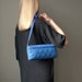 Blue Crossbody Bag Quilted Rectangular Cross Bag Small Shoulder Bag ...