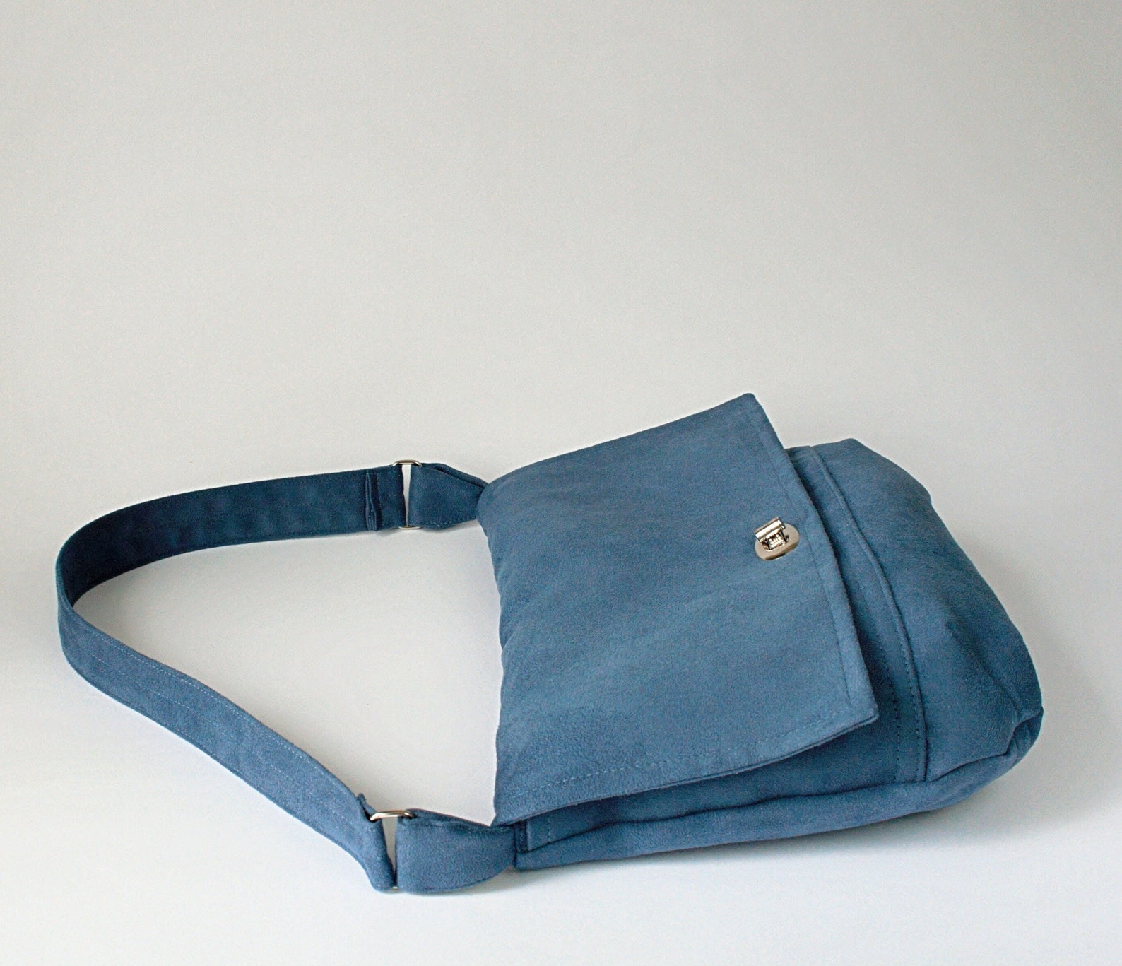 Blue Mini Shoulder Bag Faux Suede Small Hobo Bag Blue Handbag - Etsy