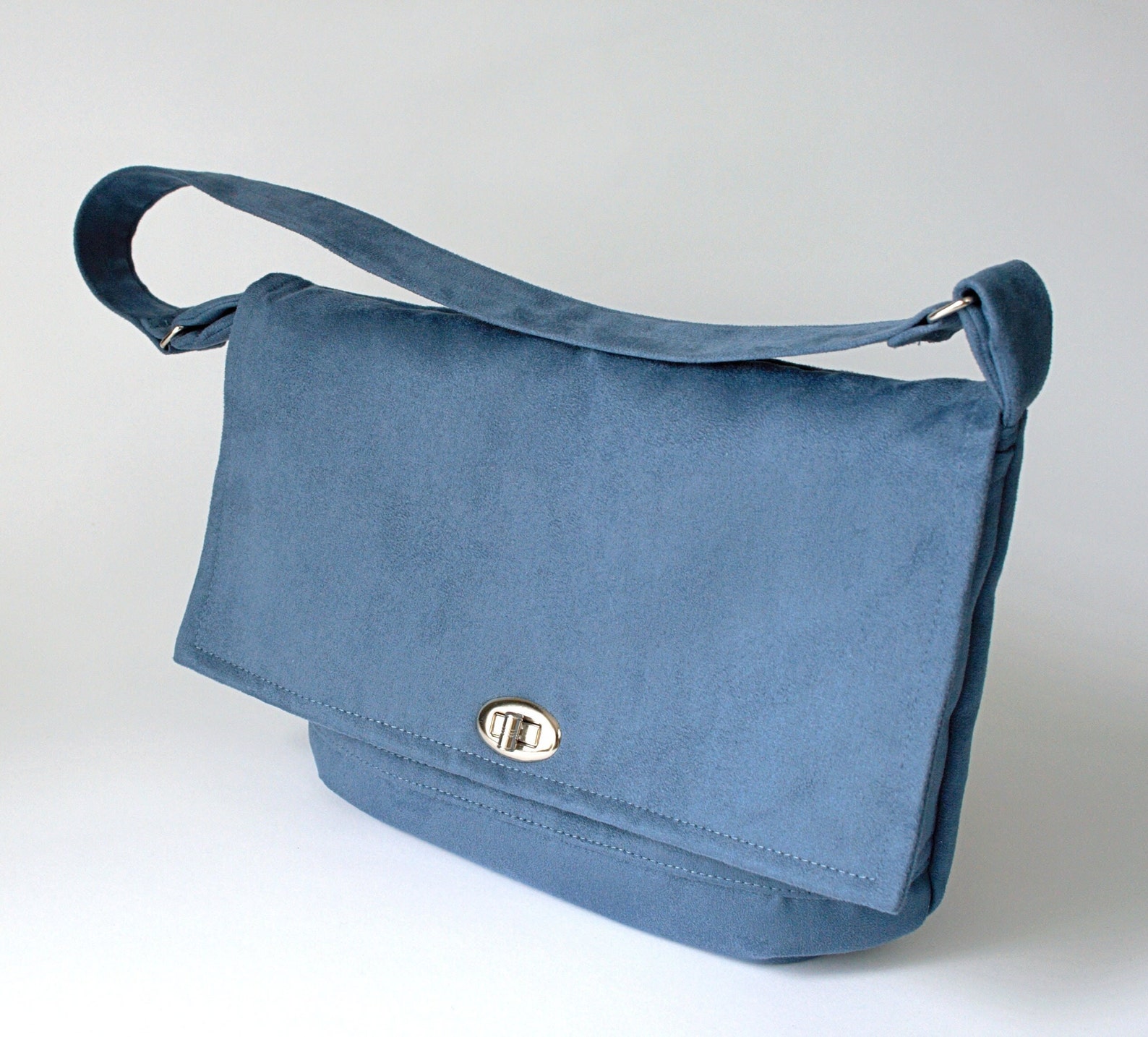 Blue Mini Shoulder Bag Faux Suede Small Hobo Bag Blue Handbag - Etsy