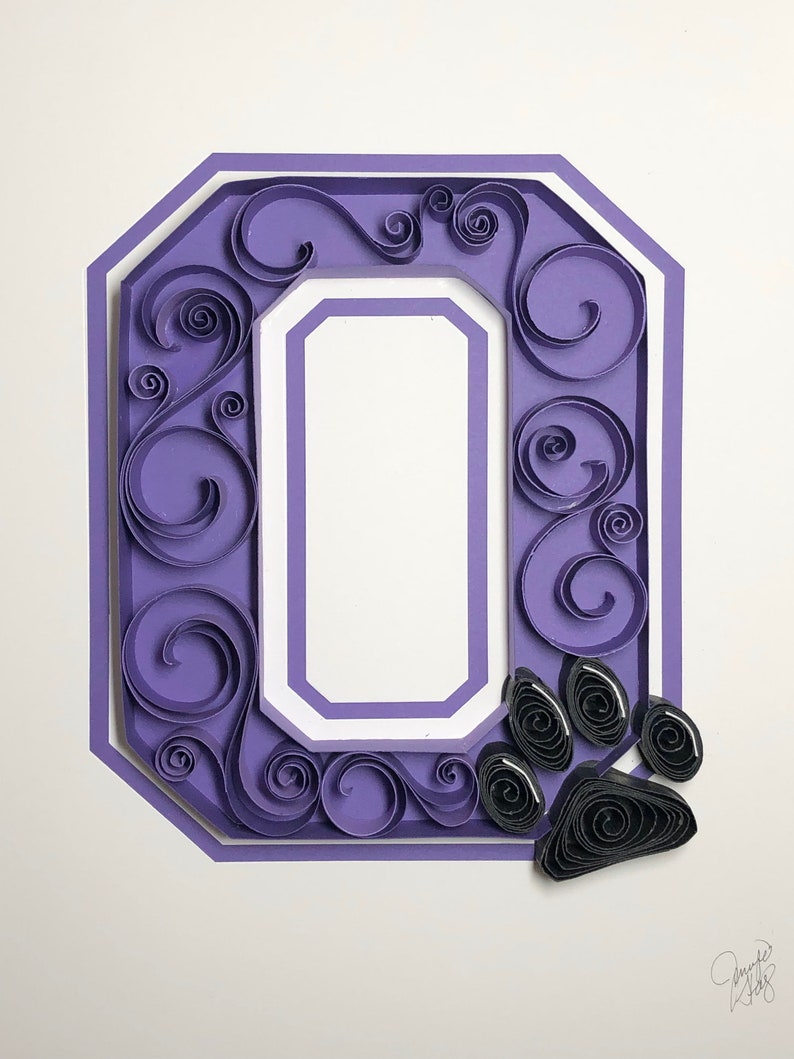 Customized Quilled Paper Craft Initial or Monogram | Etsy
