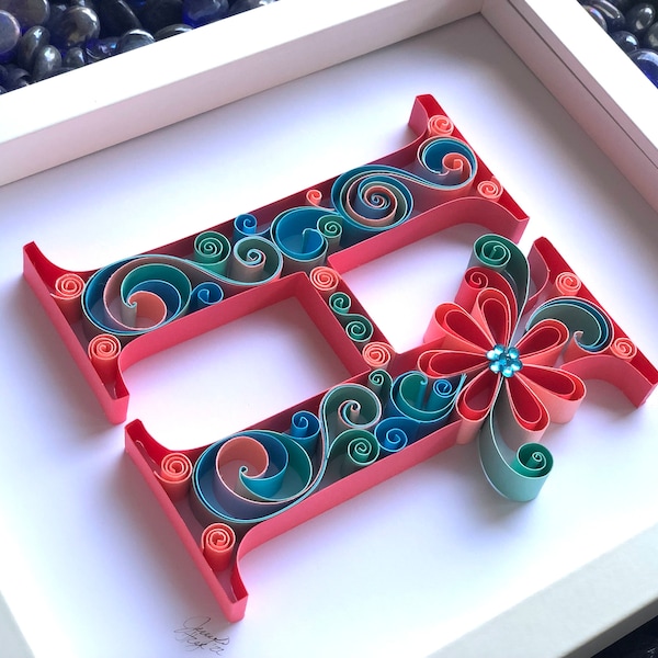 Quilled Monogram - Etsy