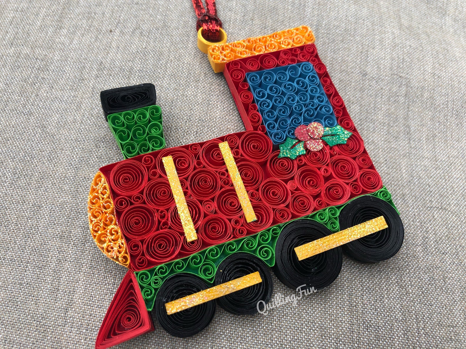 Handmade Quilled Train or Locomotive Ornament - Etsy
