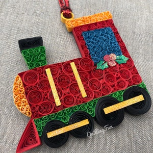 Handmade Quilled Train or Locomotive Ornament - Etsy
