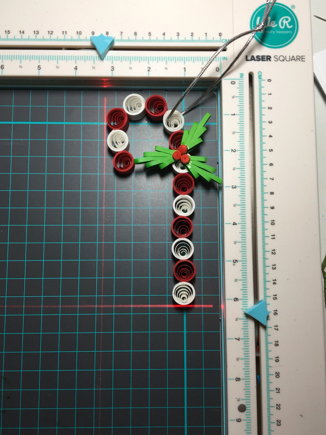 Quilled Candy Cane Ornament | Etsy