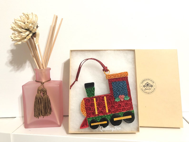 Handmade Quilled Train or Locomotive Ornament - Etsy