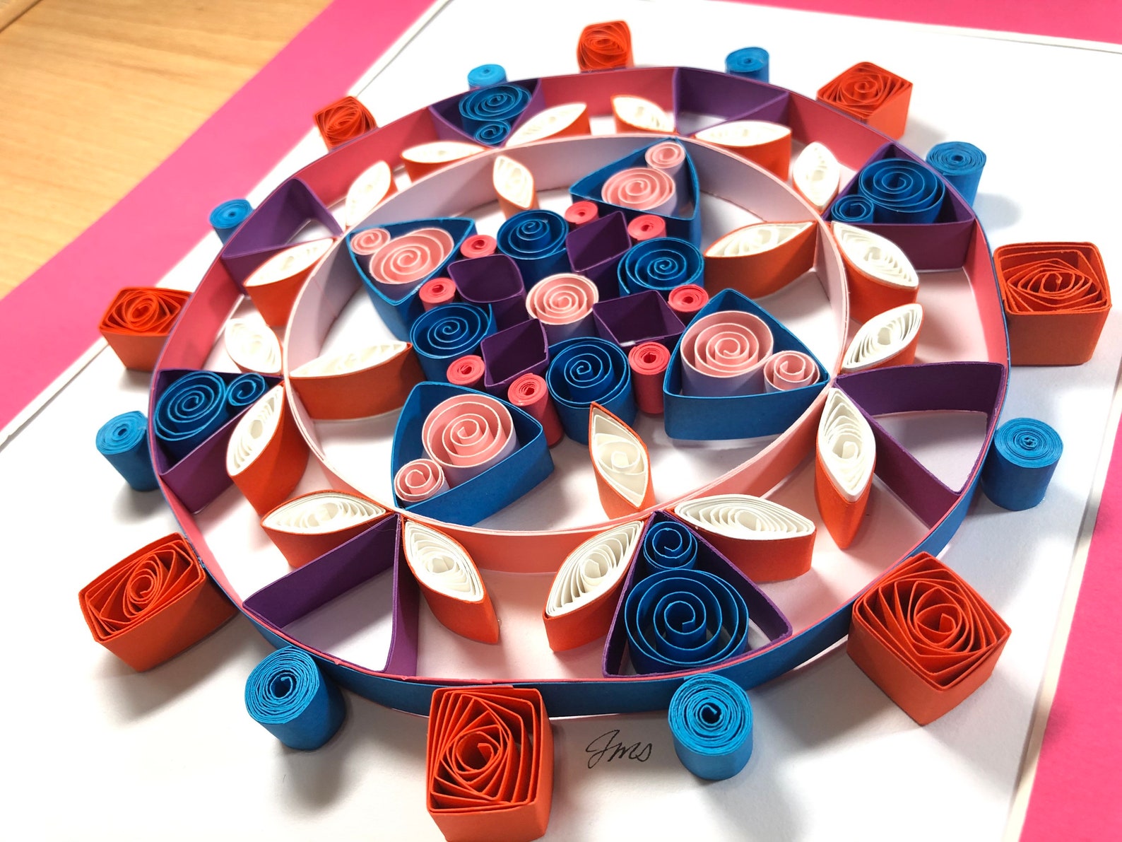 Quilled Paper Mandala Unique Gift Papercraft Art Wall | Etsy