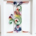 Quilled Monogram Paper Craft 8x10 Personalized Nursery - Etsy