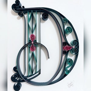 Personalized Quilled Letter Art - Etsy