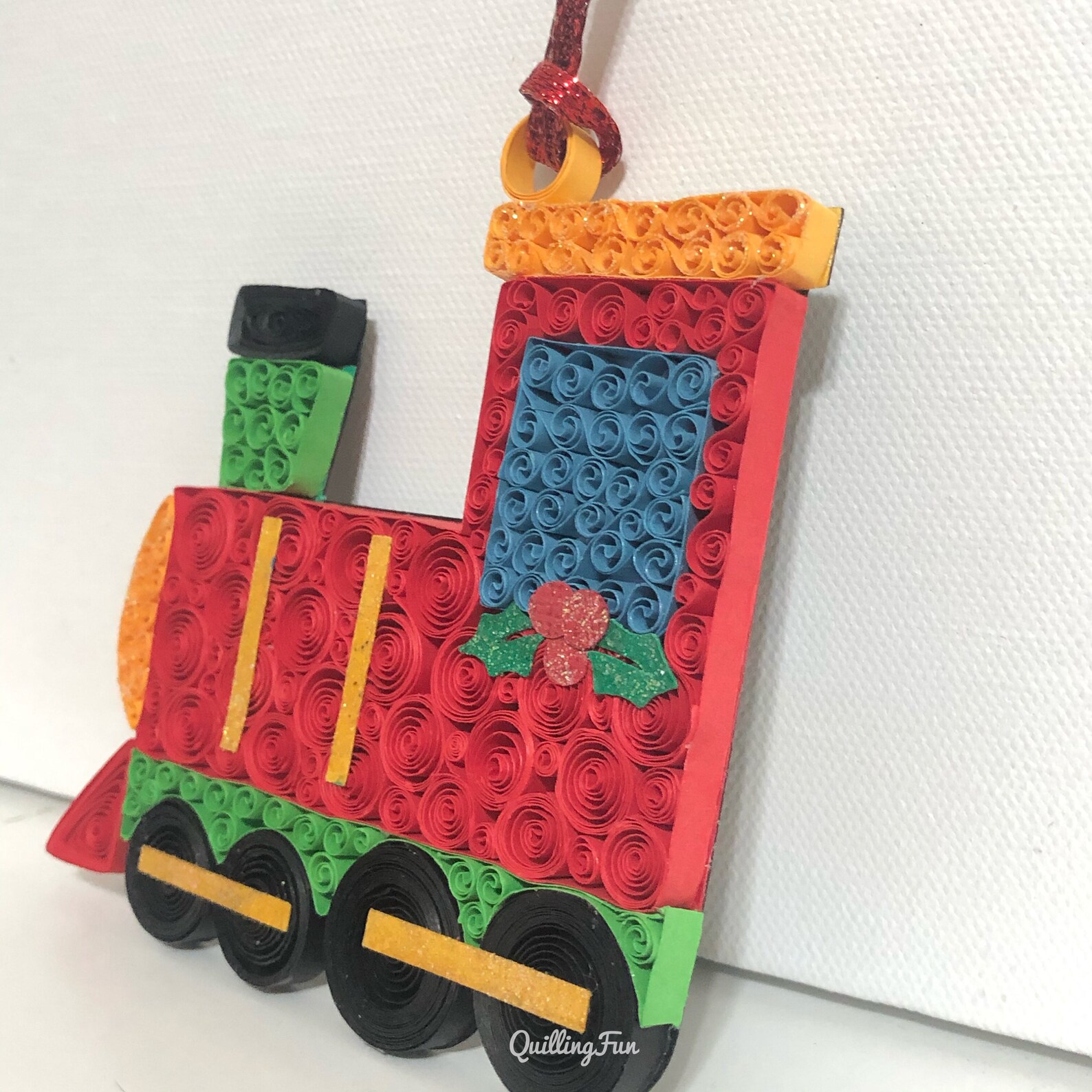Handmade Quilled Train or Locomotive Ornament - Etsy