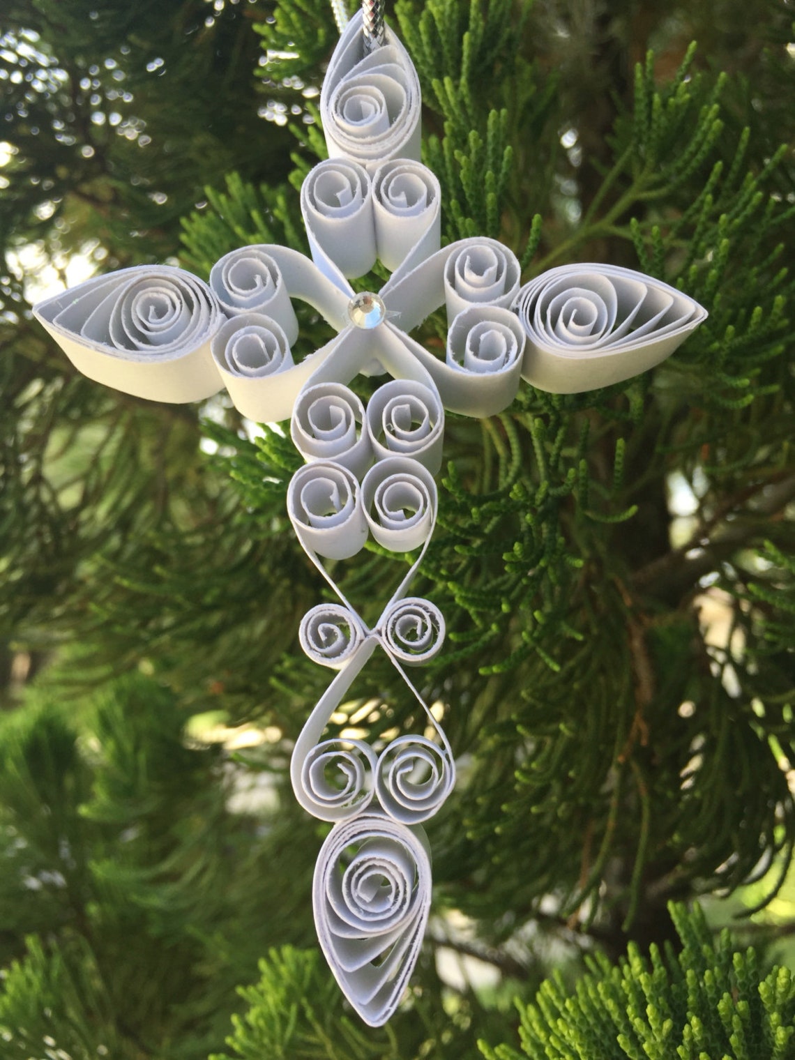 Quilled Paper Art Cross Ornament Christmas Ornament - Etsy Israel