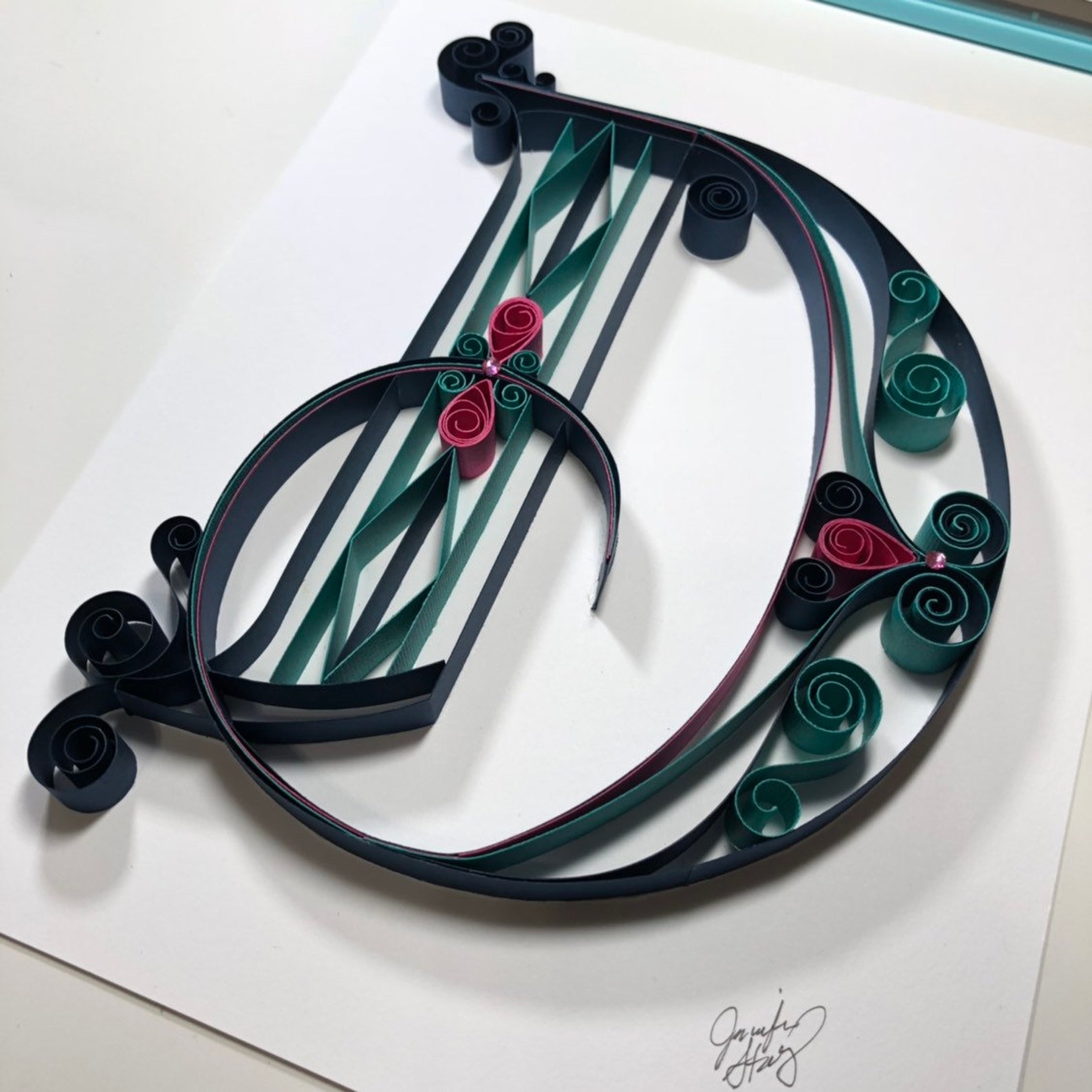 Personalized Quilled Letter Art - Etsy India