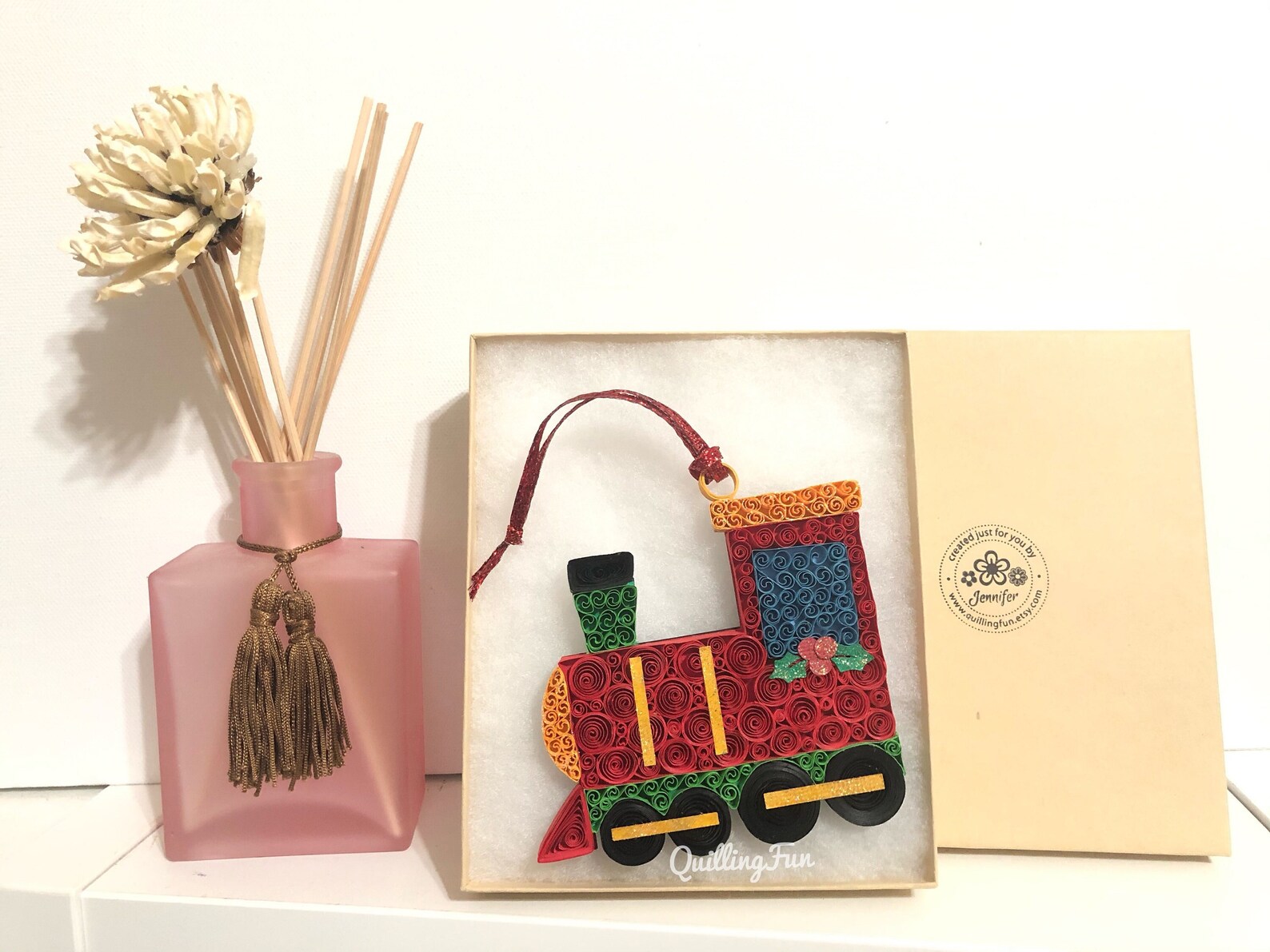 Handmade Quilled Train or Locomotive Ornament - Etsy