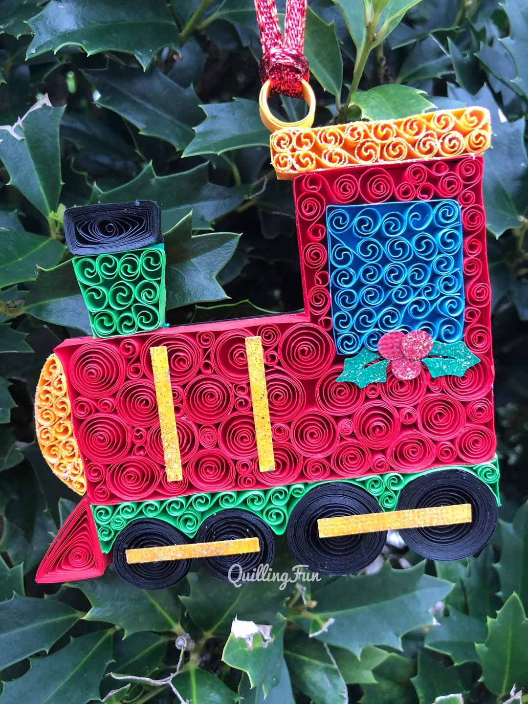 Handmade Quilled Train or Locomotive Ornament - Etsy