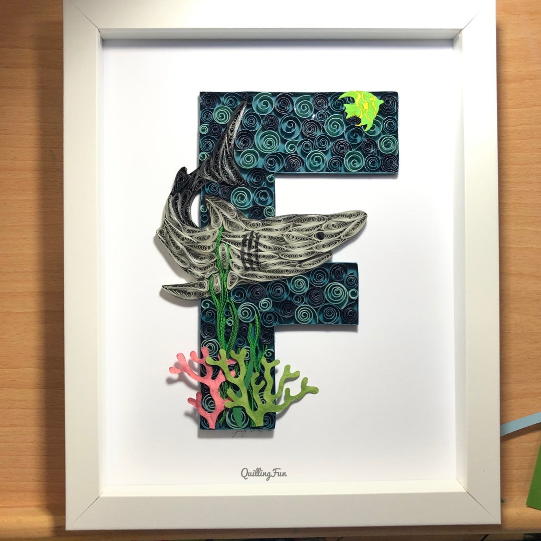 Themed Quilled Monogram Paper Craft, (8x10) Personalized Nursery Decor ...