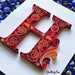 Themed Quilled Monogram Paper Craft, 8x10 Personalized Nursery Decor or ...