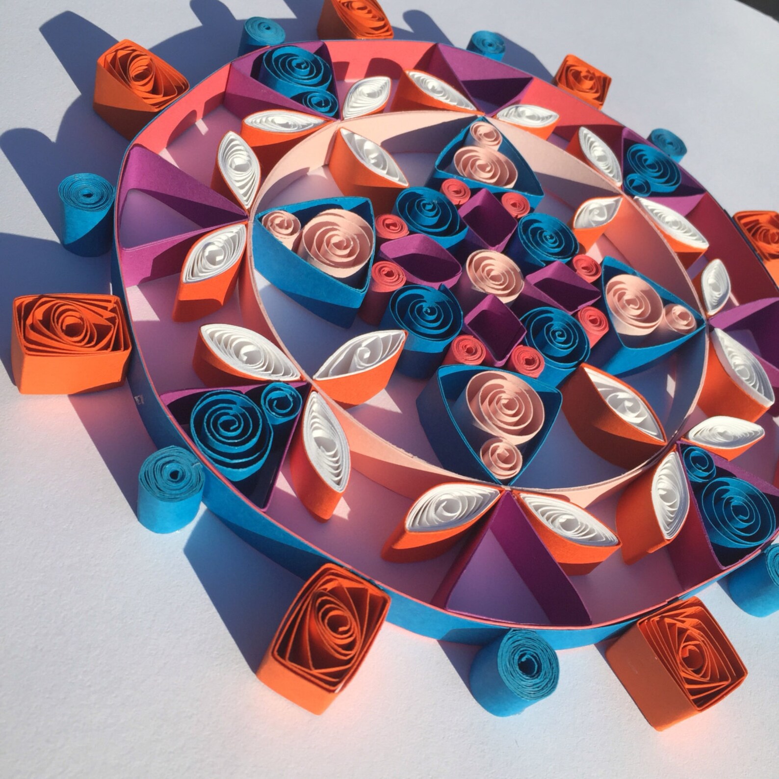 Quilled Paper Mandala Unique Gift Papercraft Art Wall - Etsy