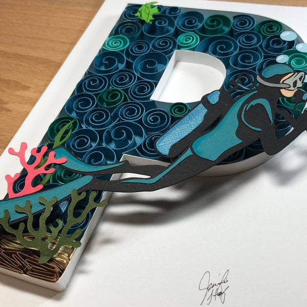 Quilled Monogram - Etsy